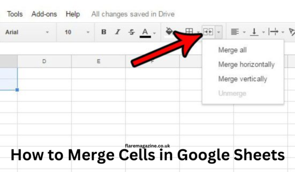 How to Merge Cells in Google Sheets